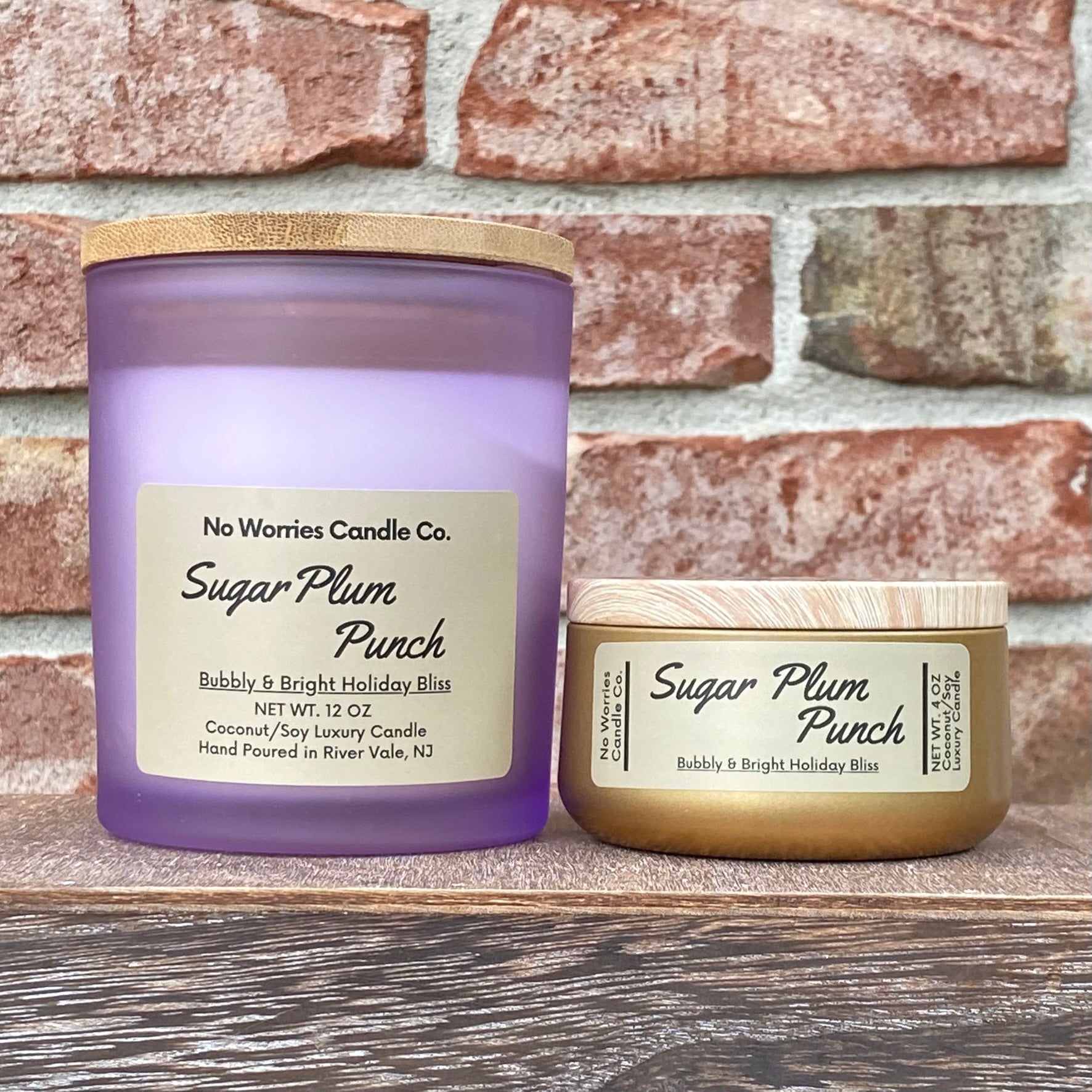 Coconut/Soy Luxury Candle - Sugar Plum Punch – No Worries Candle Co.